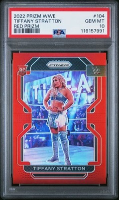 2022 PRIZM Tiffany Stratton RED Rookie RC WWE PSA 10 218/299 🔥TIFFY ...