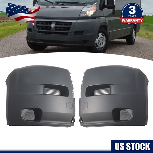 Left & Right Front Bumper Cover W/ Flare For 2014-2018 Ram ProMaster ...