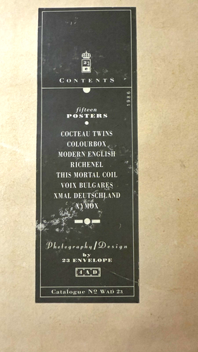 23 ENVELOPE POSTER SET WAD 23 4AD VAUGHN OLIVER COCTEAU TWINS THIS ...