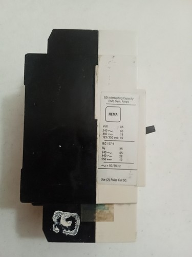 Eaton/Cutler Hammer GD2015 2 Pole 15Amp 600 Vac Circuit Breaker GD 14K ...