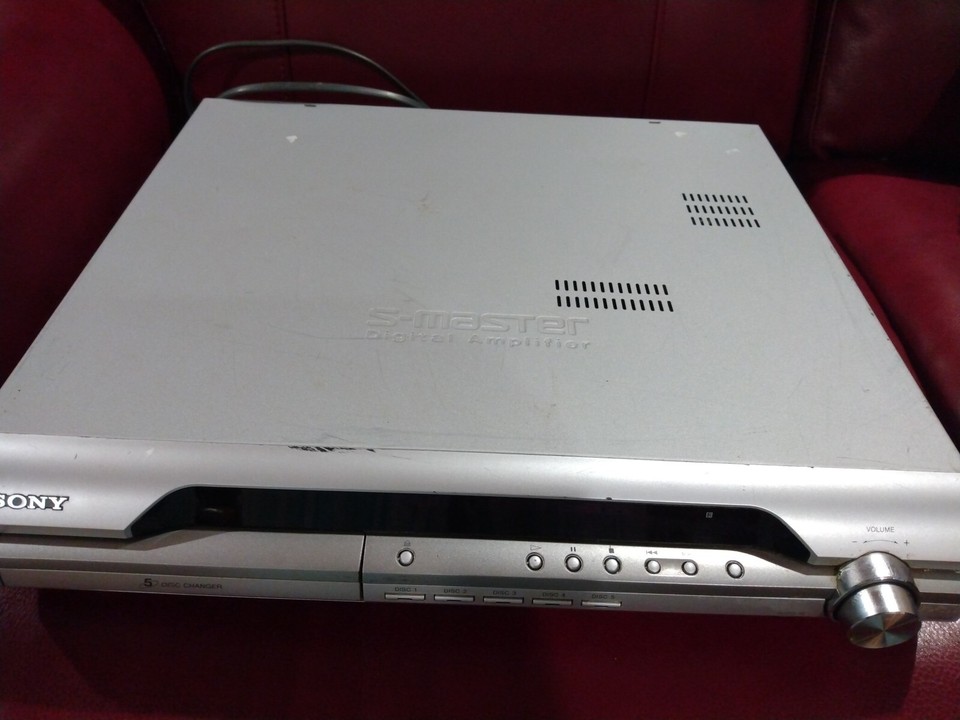 Sony S-Master Digital Amplifier W/ 5 Disc Changer *NO REMOTE* DAV-DX255 ...