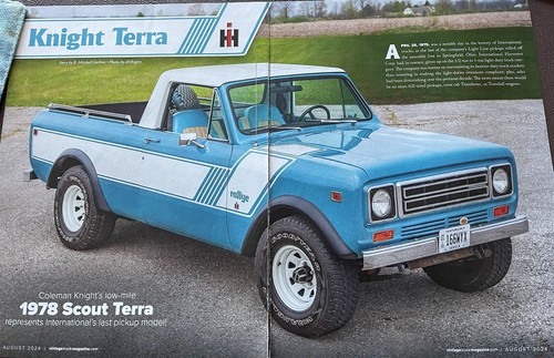 1978 INTERNATIONAL HARVESTER SCOUT TERRA PICKUP 10 PG ARTICLE | eBay