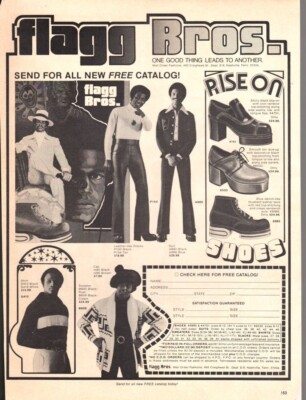 advertising print 1974 Fashion Men Flagg Bros. Rise On Shoes Leather ...