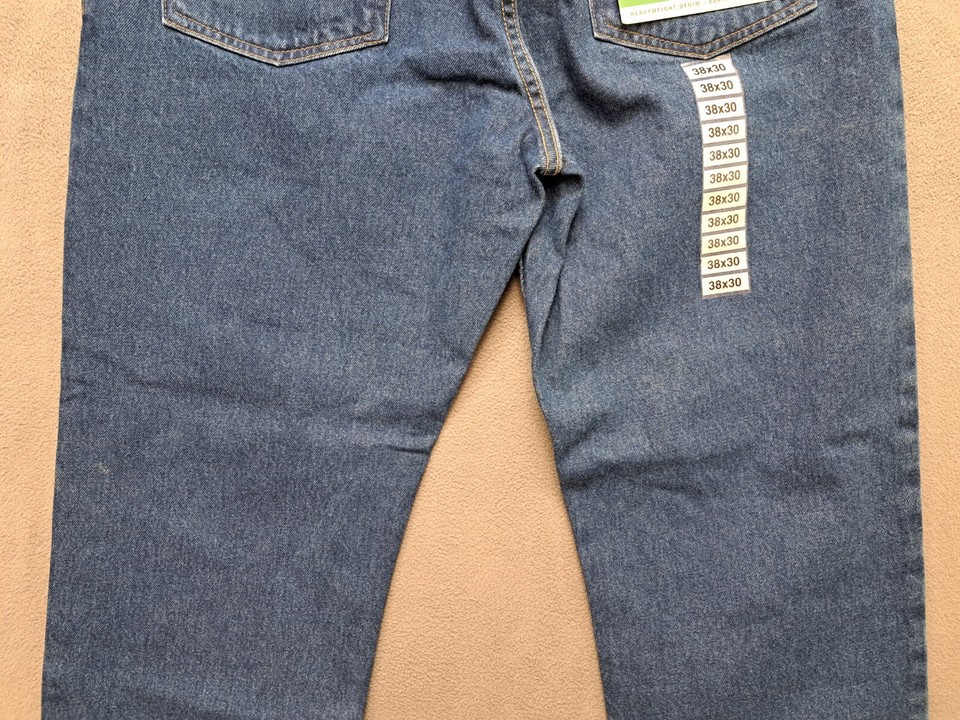 Vintage Key Jeans 38x30 Dark Wash Regular Distressed Work Logger Denim ...