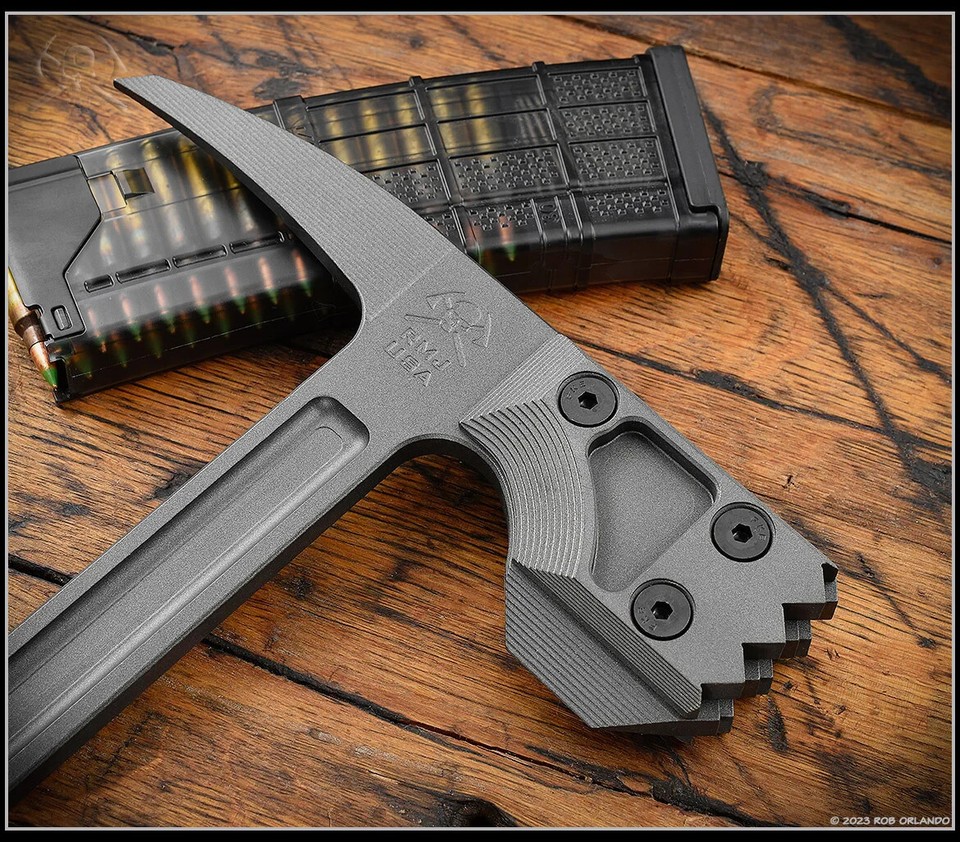RMJ Tactical Hammer Snuggles S7 Limited Edition Tungsten Body Black G10 ...