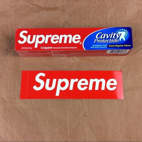 Supreme Colgate Cavity Protection Toothpaste With Box Logo Sticker ...
