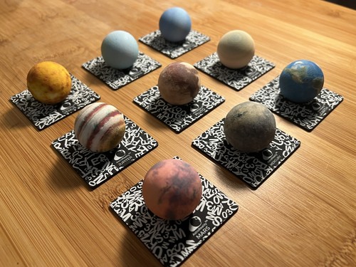 AstroReality Mini Model Solar System 3D Globe Planet Set 9 Pieces | eBay