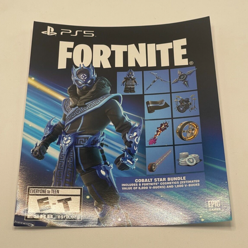 Fortnite Cobalt Star Bundle + 1000 V-Bucks PS5 NTSC USA Code | eBay