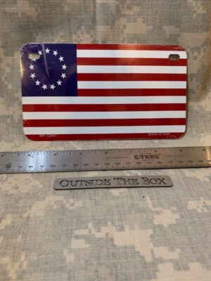 US Colonial Flag - "Betsy Ross" - License Plate / Motorcycle ** USA ...