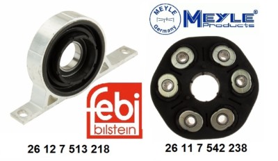 DRIVESHAFT FLEX DISC JOINT CENTER SUPPORT KIT SET FITS BMW E66 ; 750I ...