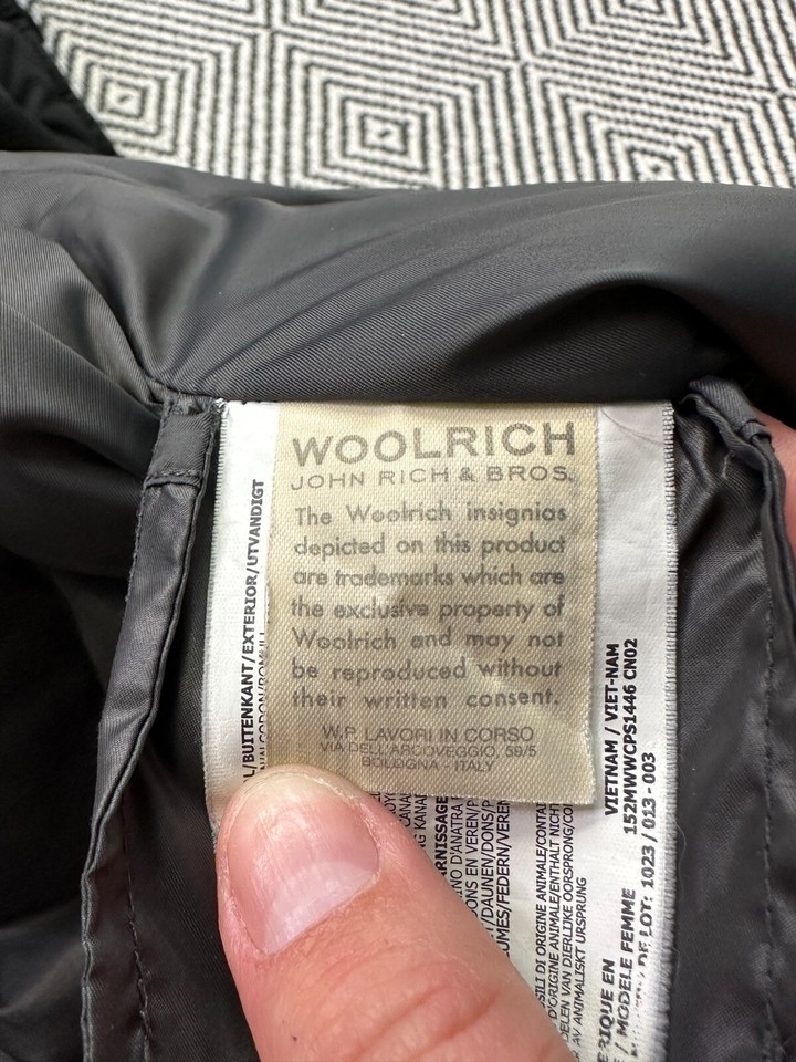 Woolrich Arctic Ramar Parka Women's Jacket Down Black Cloth Performance ...