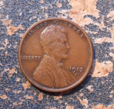1913-S LINCOLN CENT NICE VERY FINE COIN #1 FREE SHIP | eBay