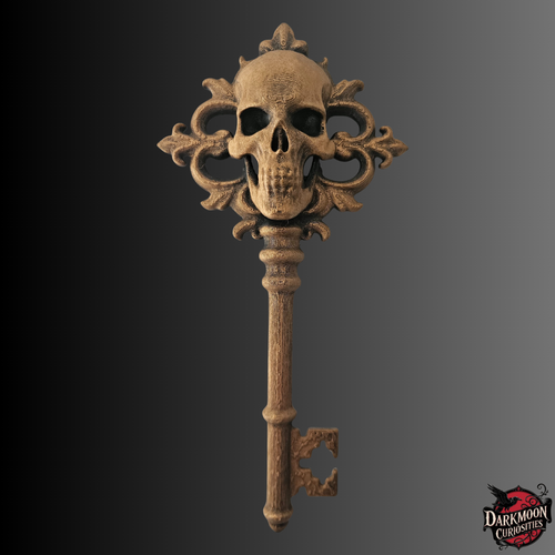 Skeleton Key Gothic Hanging Wall Decor | 3D Printed Black or Hand ...