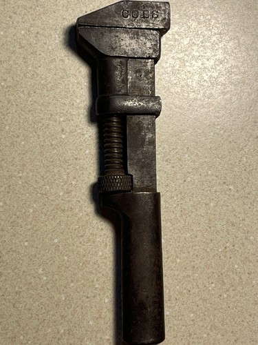 Old Antique Vintage COES 5 1/2" All Steel handle adjustable Monkey ...