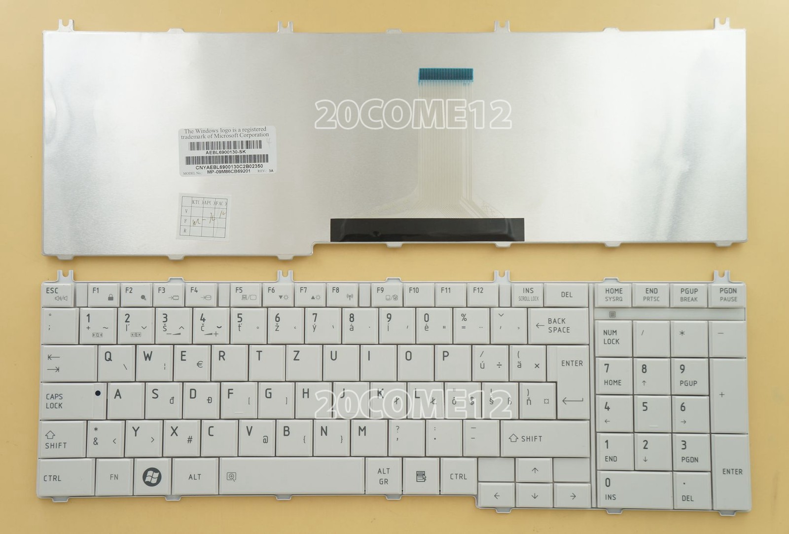 for Toshiba L650 L650D L655 L655D L660 L665 Keyboard Slovak sloven?ina ...