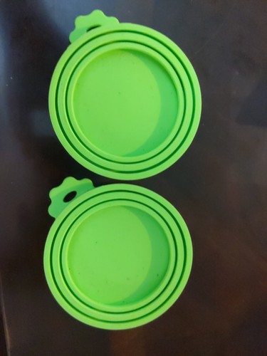 2 Pack Silicone Cat Lid Tin Cover Reusable Food Can Top Dog Storage Pet ...