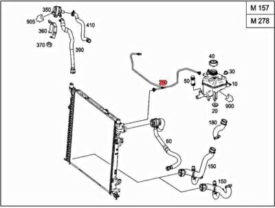 Genuine MERCEDES C292 W166 X166 GL-CLASS X166 Molded hose 1665000875 | eBay