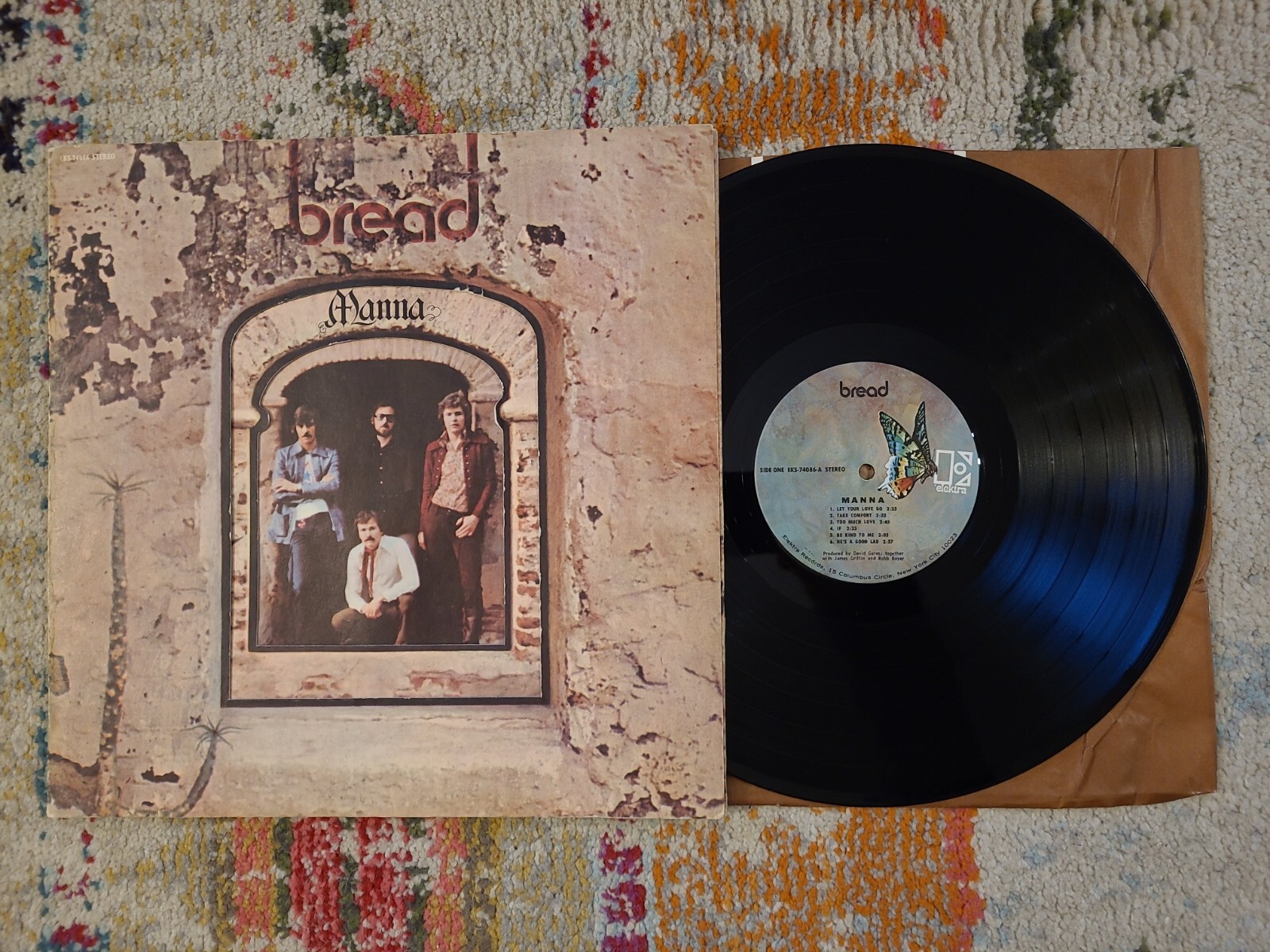 Bread Manna Vinyl Record LP Elektra EKS-74086 VG | eBay