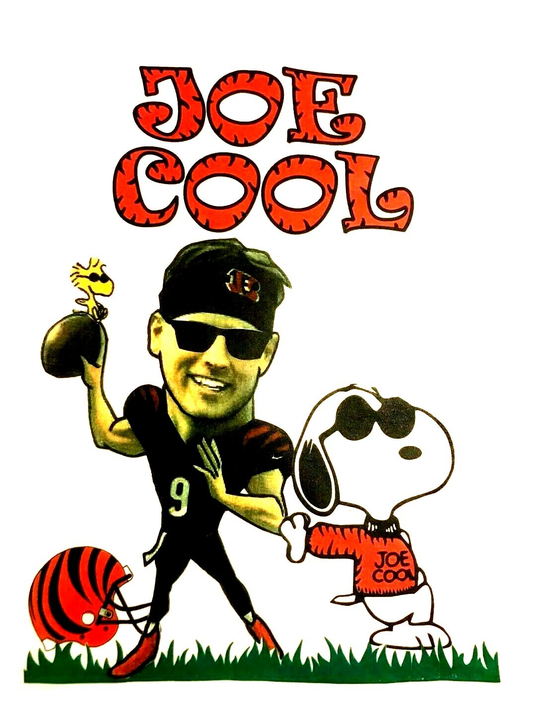 CINCINNATI BENGALS "JOE COOL" TSHIRT (WHITE) SIZES: S,M,L,XL!!NEW | eBay