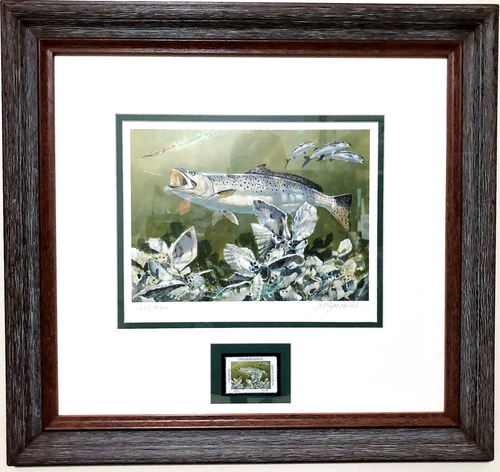 Al Barnes 2004 Coastal Conservation Association CCA Stamp Print W Stamp ...