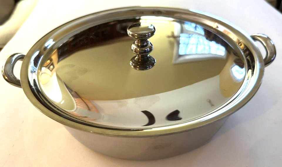 Stainless Steel Serving Dish w/Lid 10" Oneida NEW IN BOX Japan QUALITY ...
