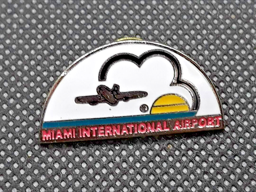 Vintage RARE MIAMI Florida International Airport Enamel Lapel Pin | eBay
