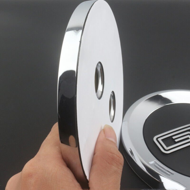 Chrome Black Decklid Emblem 5.9'' Round Trunk Badge For Mustang SHELBY ...