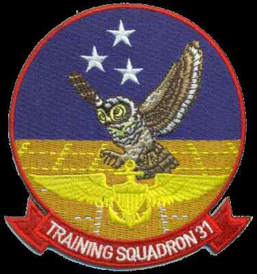 NAVY VT-31 WISE OWLS TRAINING WING SQUADRON COLOR MILITARY EMBROIDERED ...