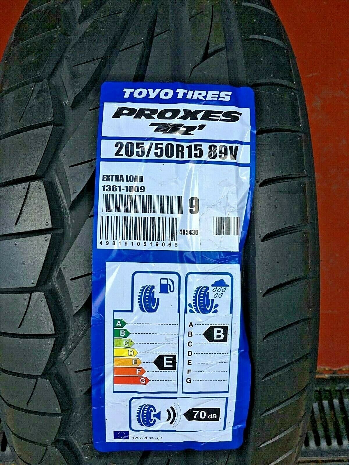 X2 205 50 15 TOYO PROXES TR-1 TRACK DAY/ ROAD TOP QUALITY TYRES 205 ...