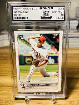2022 Topps Series 2 Janson Junk Rookie #594 GMG Graded 10 Gem Mint 💎 RC ...