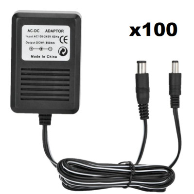 100 WHOLESALE LOT NES SNES SEGA SUPER NINTENDO AC POWER SUPPLY ADAPTER ...