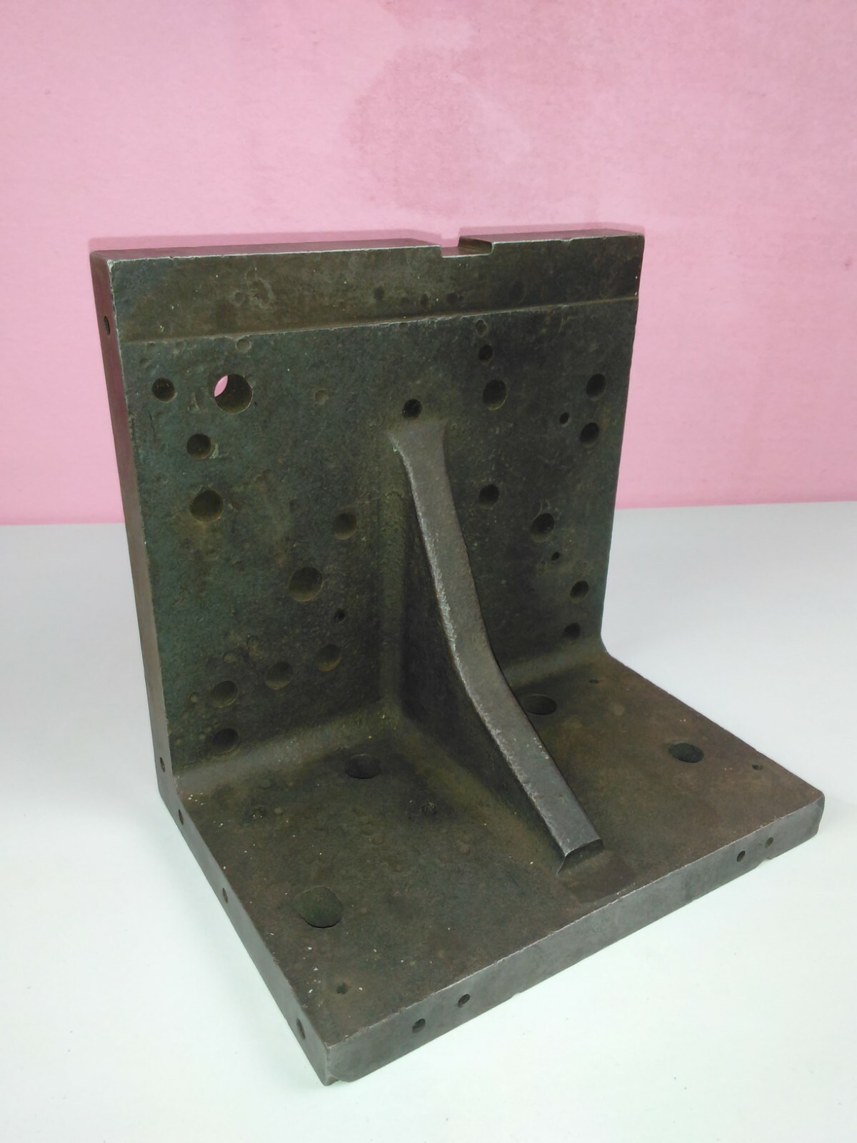 Large Machinist Angle Knee Fixture Block 10 x 10 x 7 Milling Drill ...