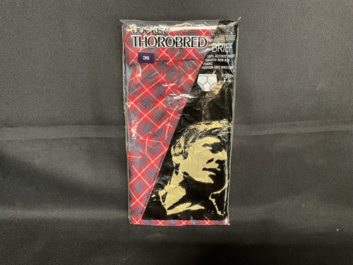 JOCKEY THOROBRED Acetate Briefs, Size 36, Buffalo Plaid, Style 1033, Y ...