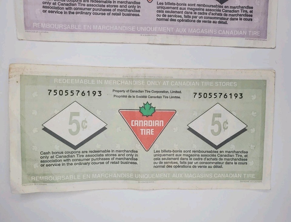 Canadian Tire Money 75th ANNIVERSARY CANADA 150 Canadian Tire Paper ...