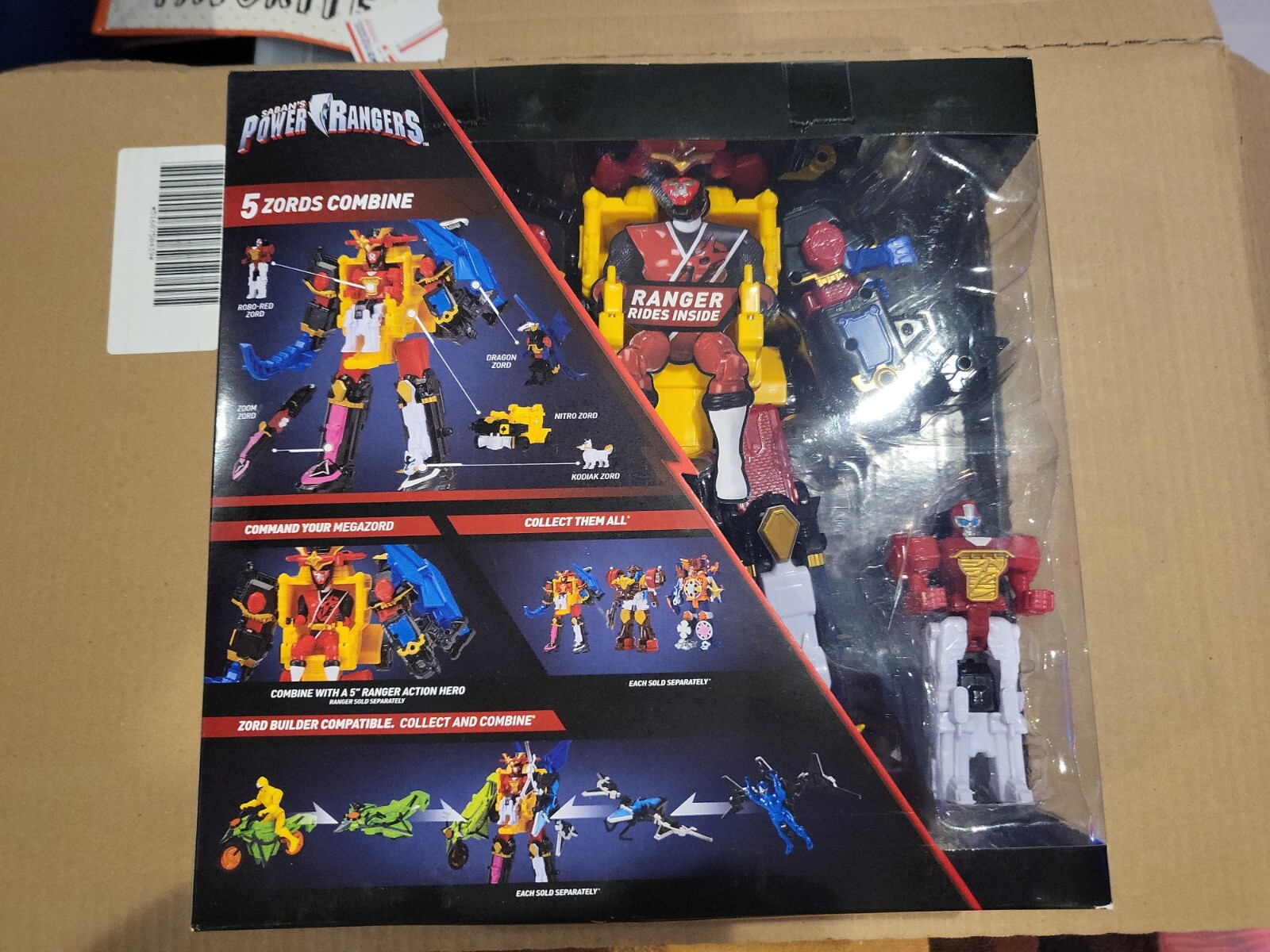 Bandai+Saban%27s+Power+Rangers+Ninja+Steel+Megazord+5+Zords for sale ...