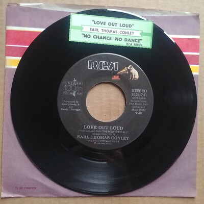 EARL THOMAS CONLEY Love Out Loud 45 7" COUNTRY Vinyl Record RCA Records ...