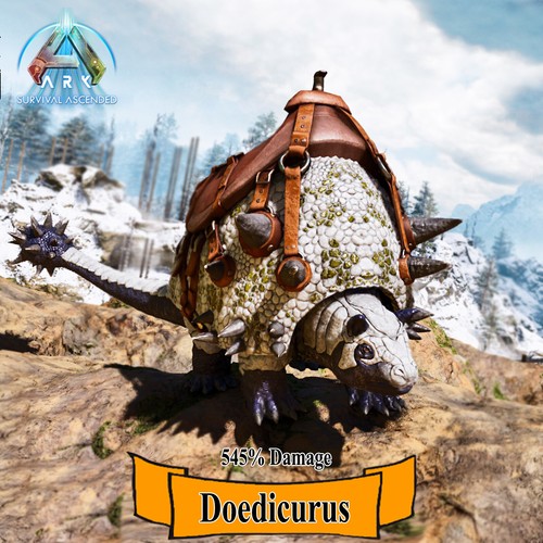 Ark Survival Ascended PC/PS5/XBOX-Official PVE- DOEDICURUS 545% DM ...