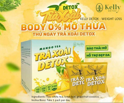 10x Giam Can Mango Kelly Detox Herbal Tea - Weight Loss, Slim Body | eBay