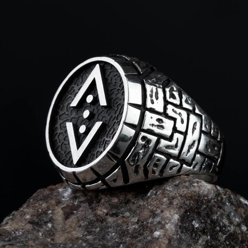 925 Sterling Silver Cukur The Pit Logo Men's Ring | eBay