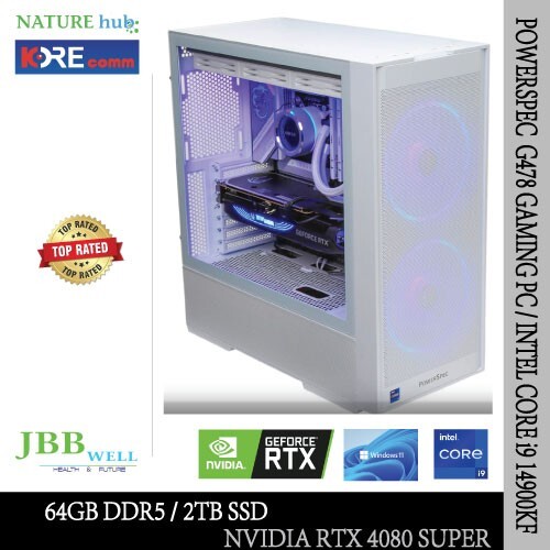 Power Spec G478, Intel Core i9 14900KF, 64GB DDR5, 2TB SSD, RTX 4080 ...