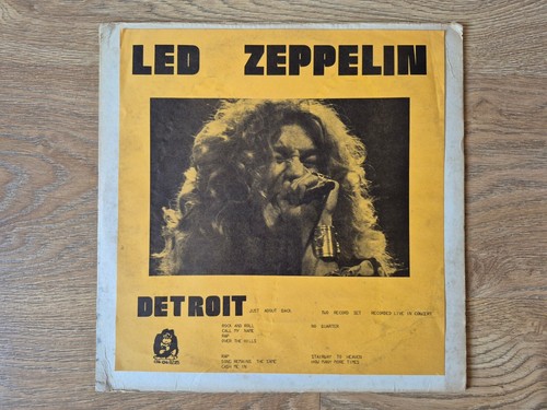 Led Zeppelin detroit just about back unofficial rare live double lp set ...
