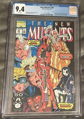 New Mutants 98, CGC 9.4, White Pages, First Appearance Of Deadpool | eBay