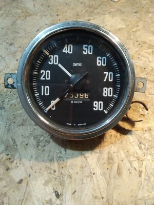 Vintage classic speedo Smiths speedometer, 90 mph. Smiths SN3307/00 ...