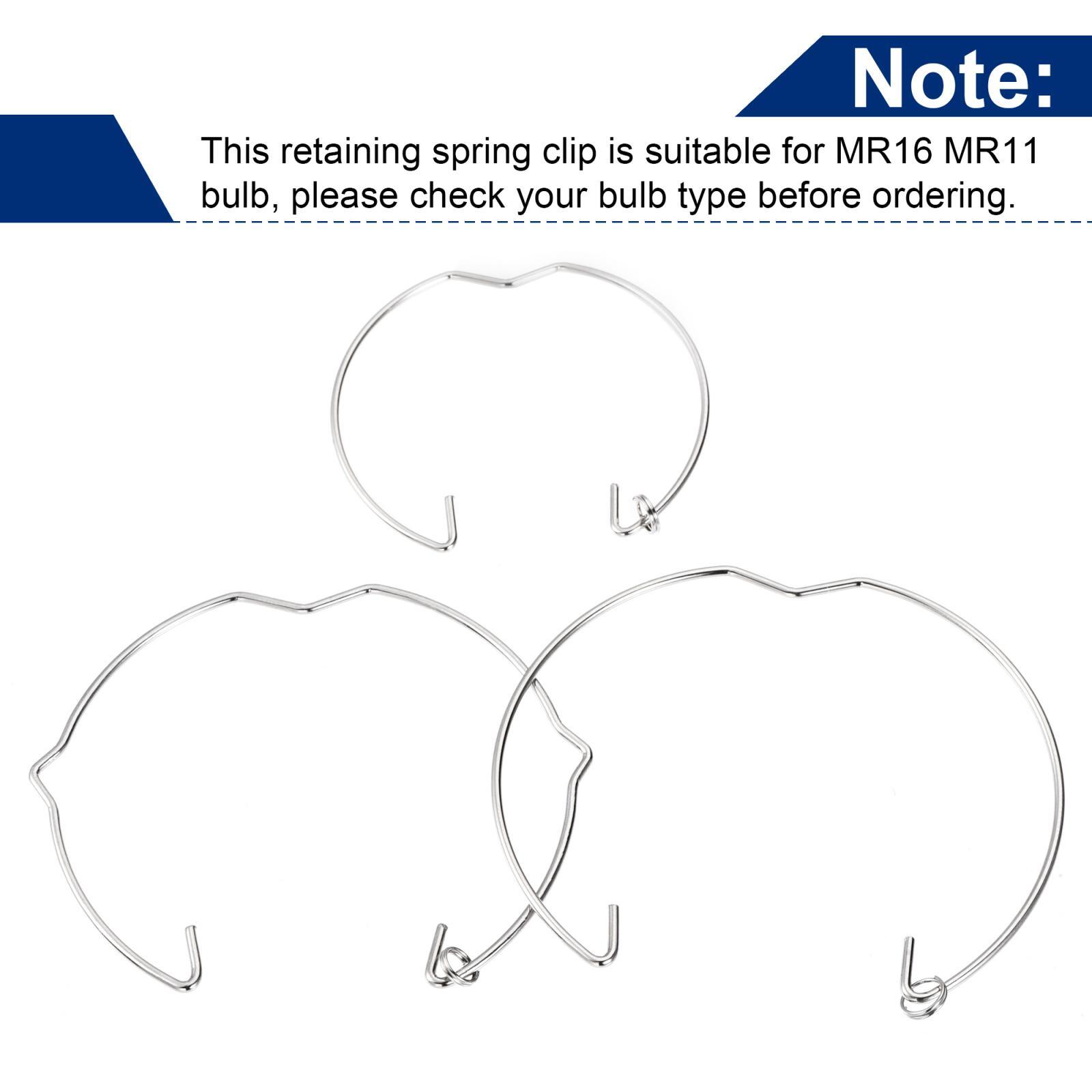 MR16 MR11 Lamp Retaining Spring Clip Ring Manganese Steel Bulb Holder ...