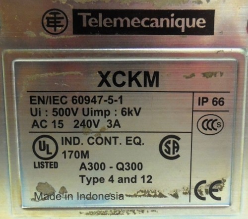TELEMECANIQUE LIMIT SWITCH BODY, ZCKM1H29, LIMIT HEAD SWITCH, ZCK-D05 ...