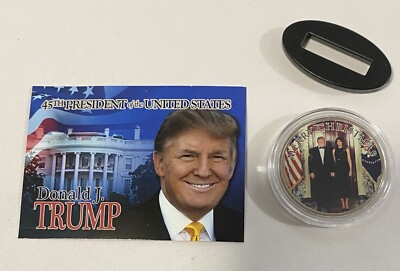 DONALD TRUMP COLORIZED Collectible HALF DOLLAR COIN … NEW … Collectible ...