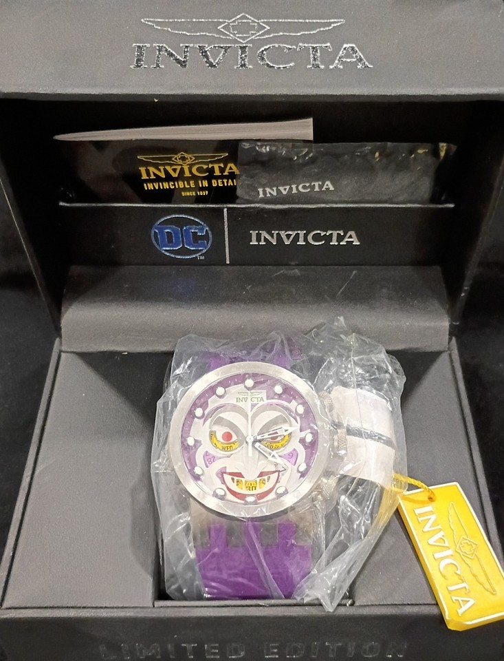 Invicta DC Joker DNA Limited Edition Model No 34610 | eBay