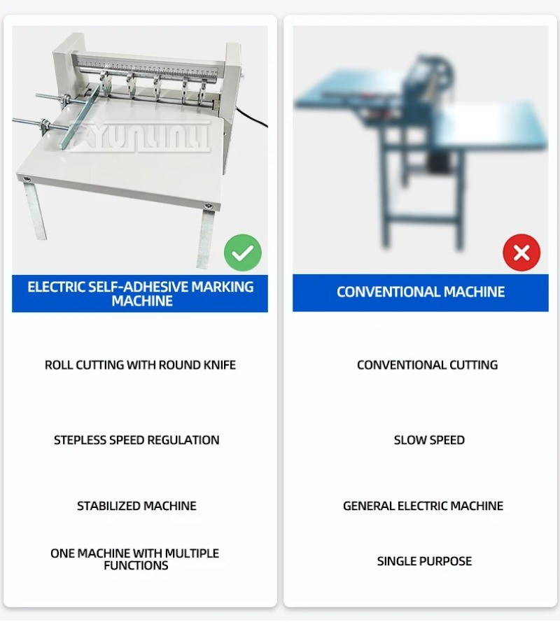 500 Self-adhesive Sticker Slitting Machine Scribing Machine Creasing ...