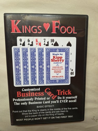 Kings Fool Customized Business Card Trick | eBay