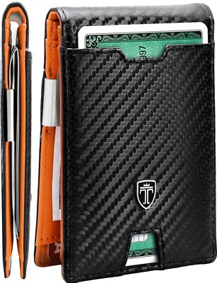 TRAVANDO Men's Slim Wallet AUSTIN RFID Blocking Bifold Credit Card ...